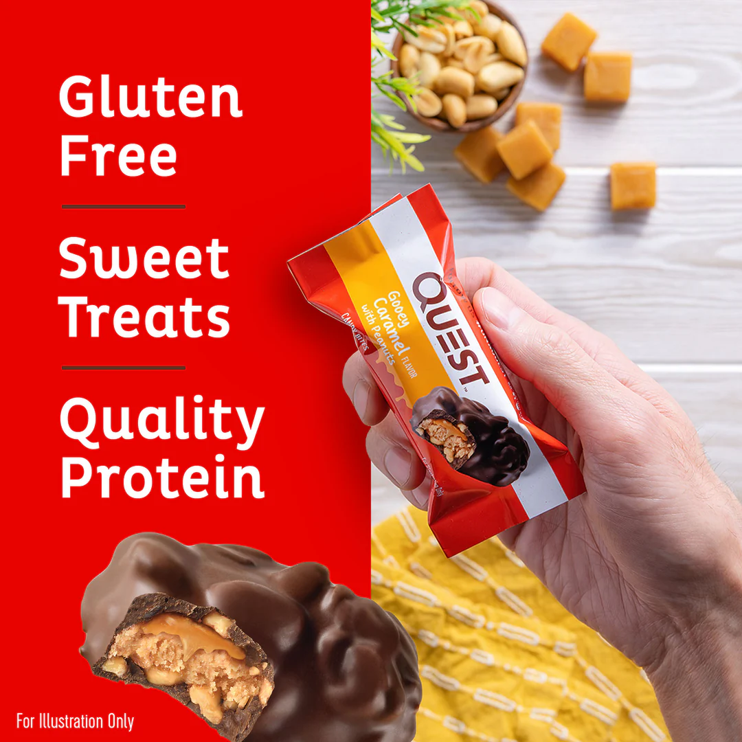 Quest Nutrition Candy Bites Gooey Caramel With Peanuts 21G