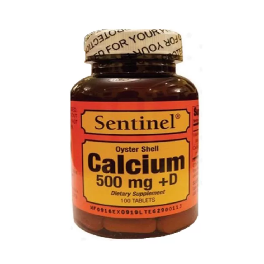 Sentinel Oyster Shell Calcium 500Mg +D Tablets