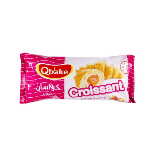 Qbake Strawberry Croissant 60 Gm