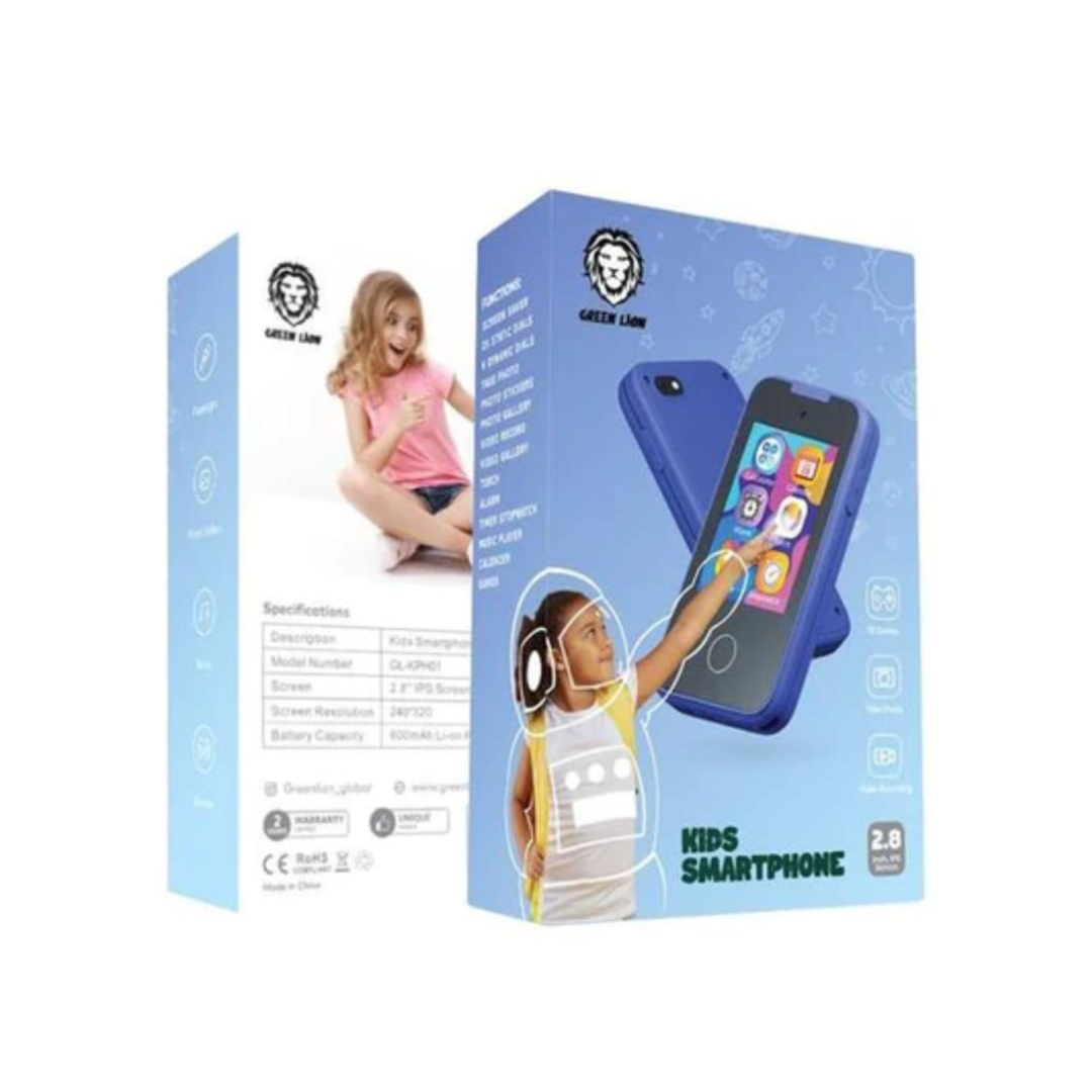 Smartphone For Kids2.8 Inch Green Lion Blue
